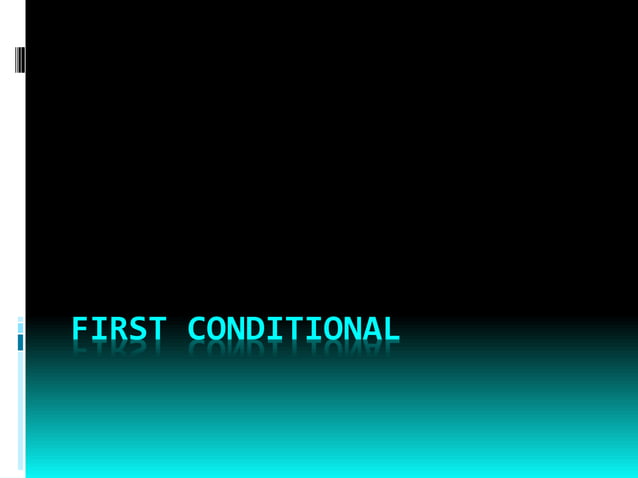 First conditional | PPT