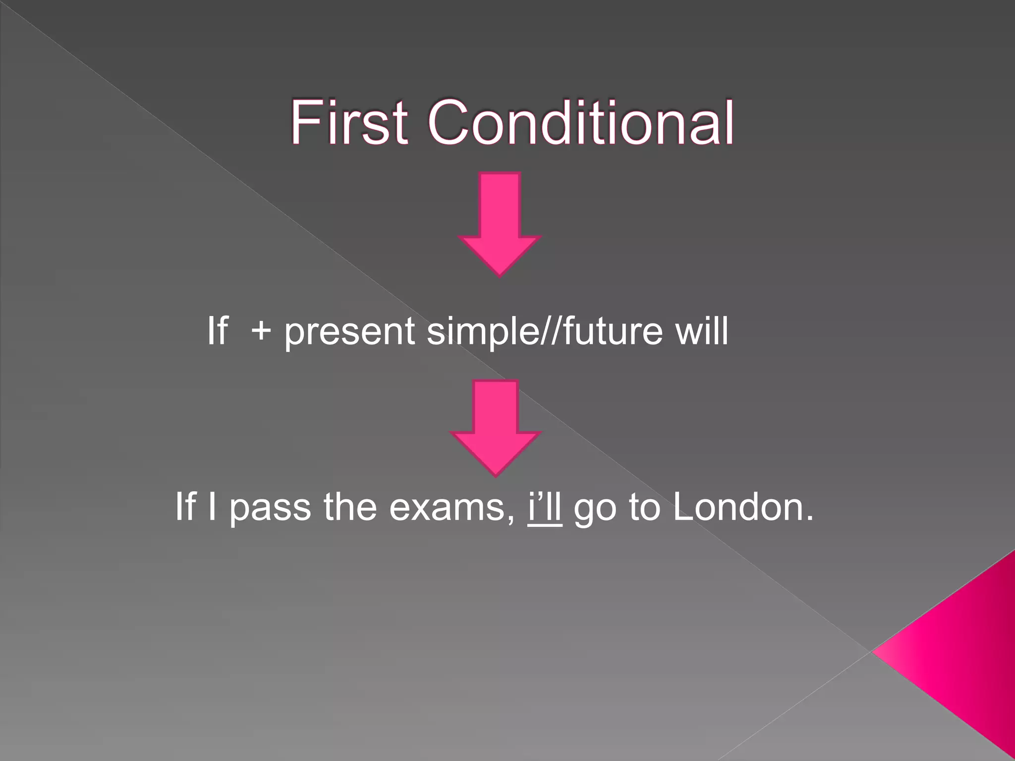 First conditional | PPTX