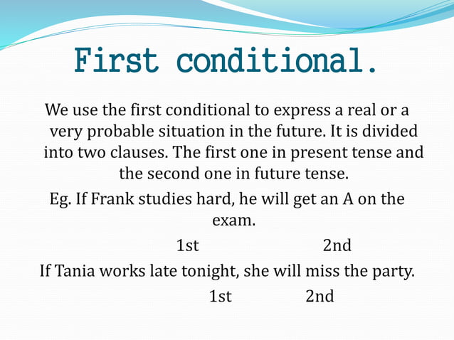 First conditional | PPTX