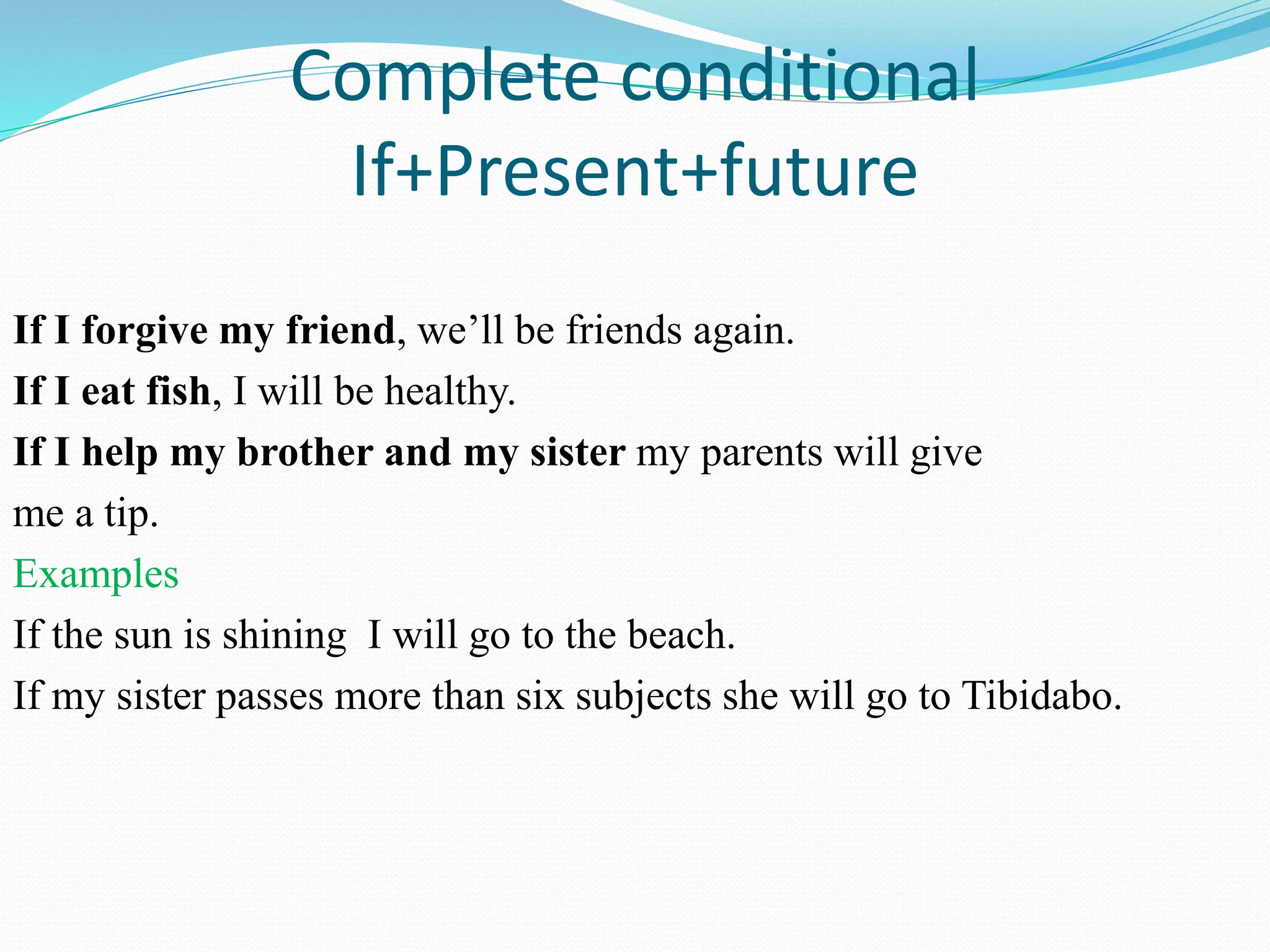 First conditional | PPTX