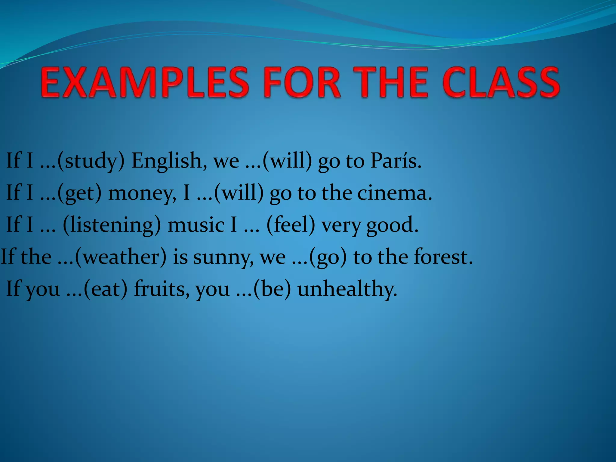 First conditional | PPTX
