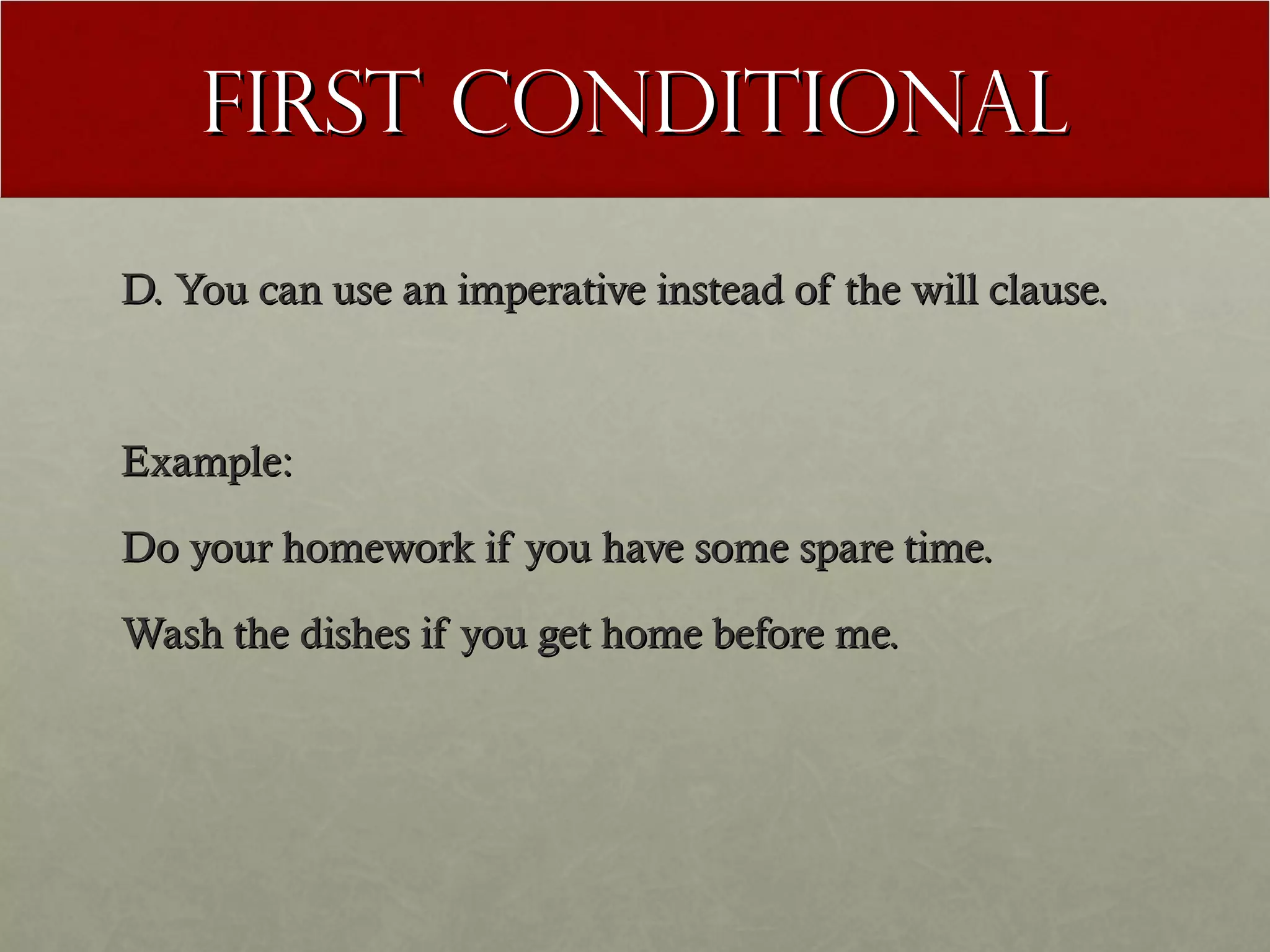 First Conditional | PPT
