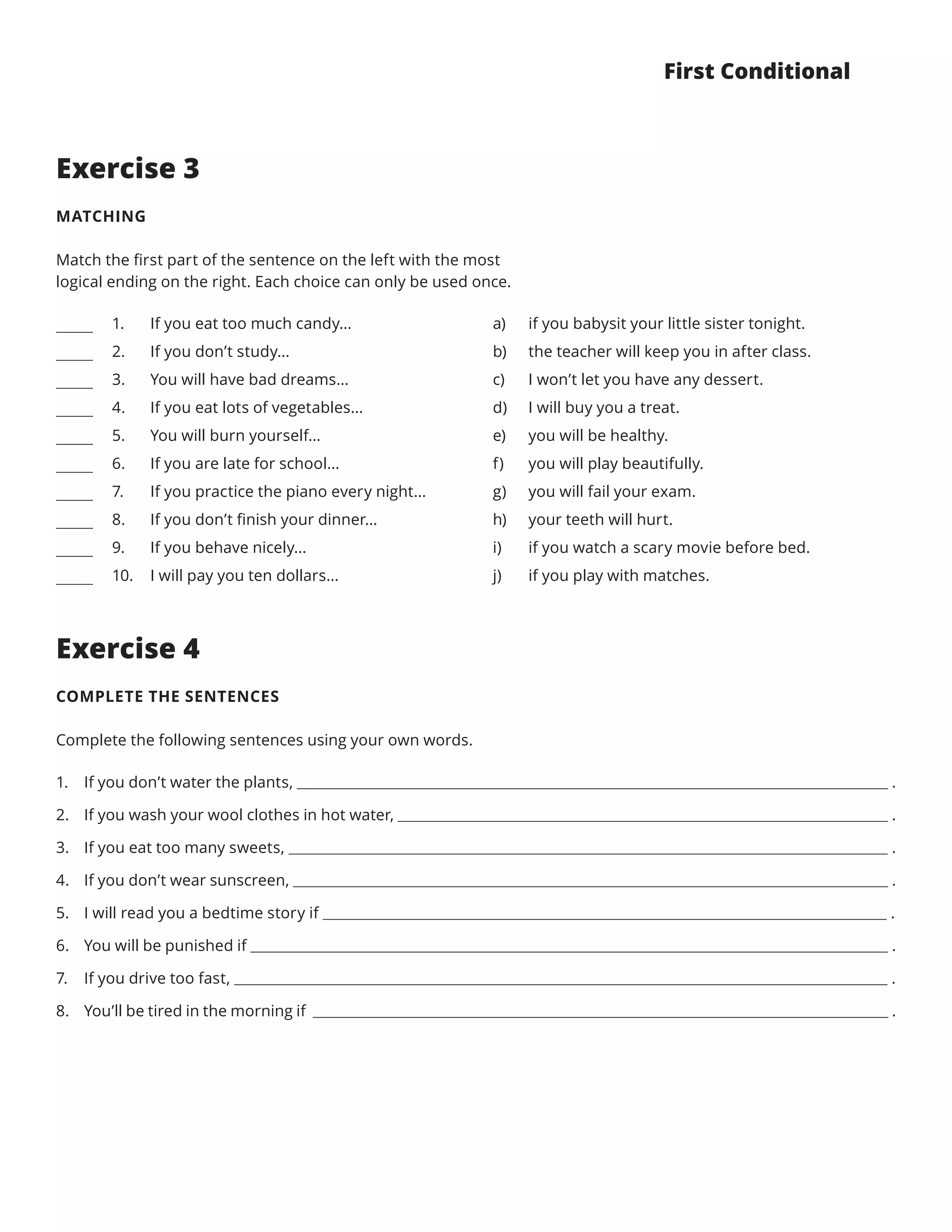 First conditional | PDF