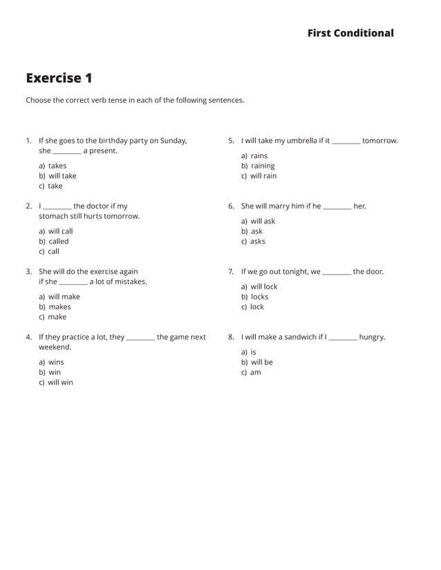 First conditional | PDF