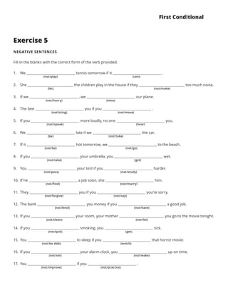 First conditional | PDF
