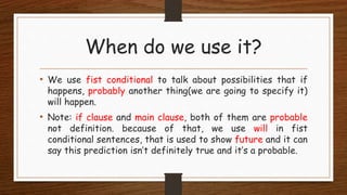 First conditional | PPTX