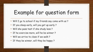 First conditional | PPTX