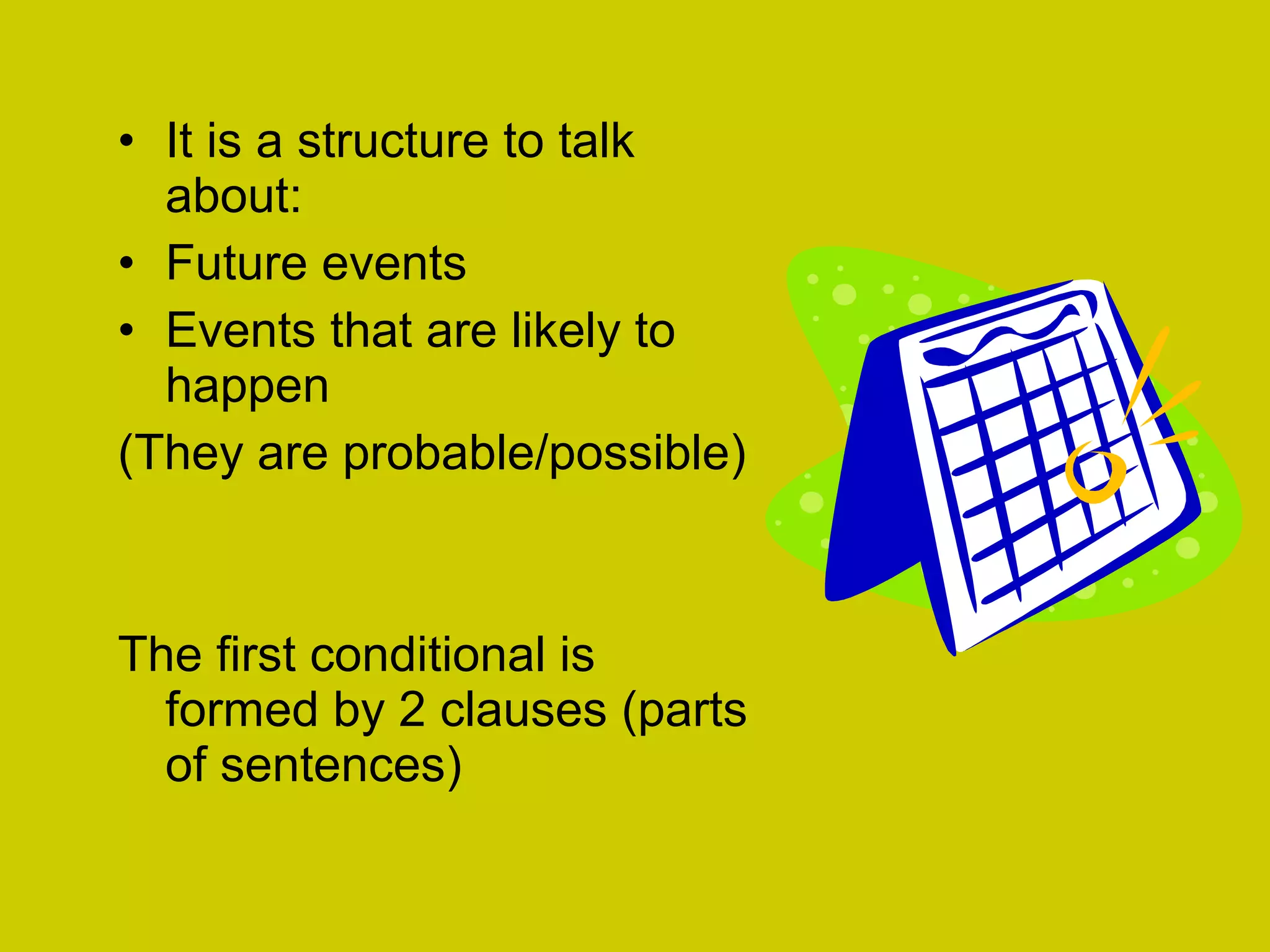 First conditional fourth grades nv | PPT