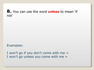 First Conditional Time Clauses Presentation | PPT