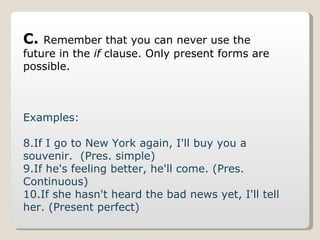First Conditional Time Clauses Presentation | PPT