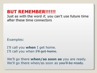 First Conditional Time Clauses Presentation | PPT
