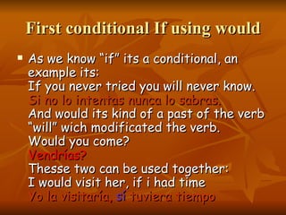First Conditional With Modals Verbs By Riveros Arredondo 3 Ap | PPT