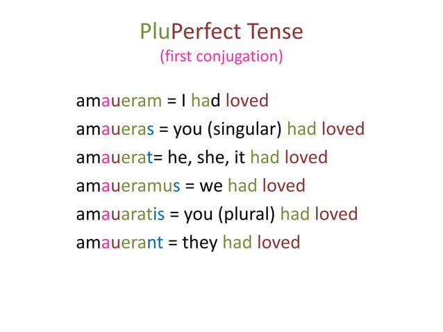 First Conjugation Verbs | PPT