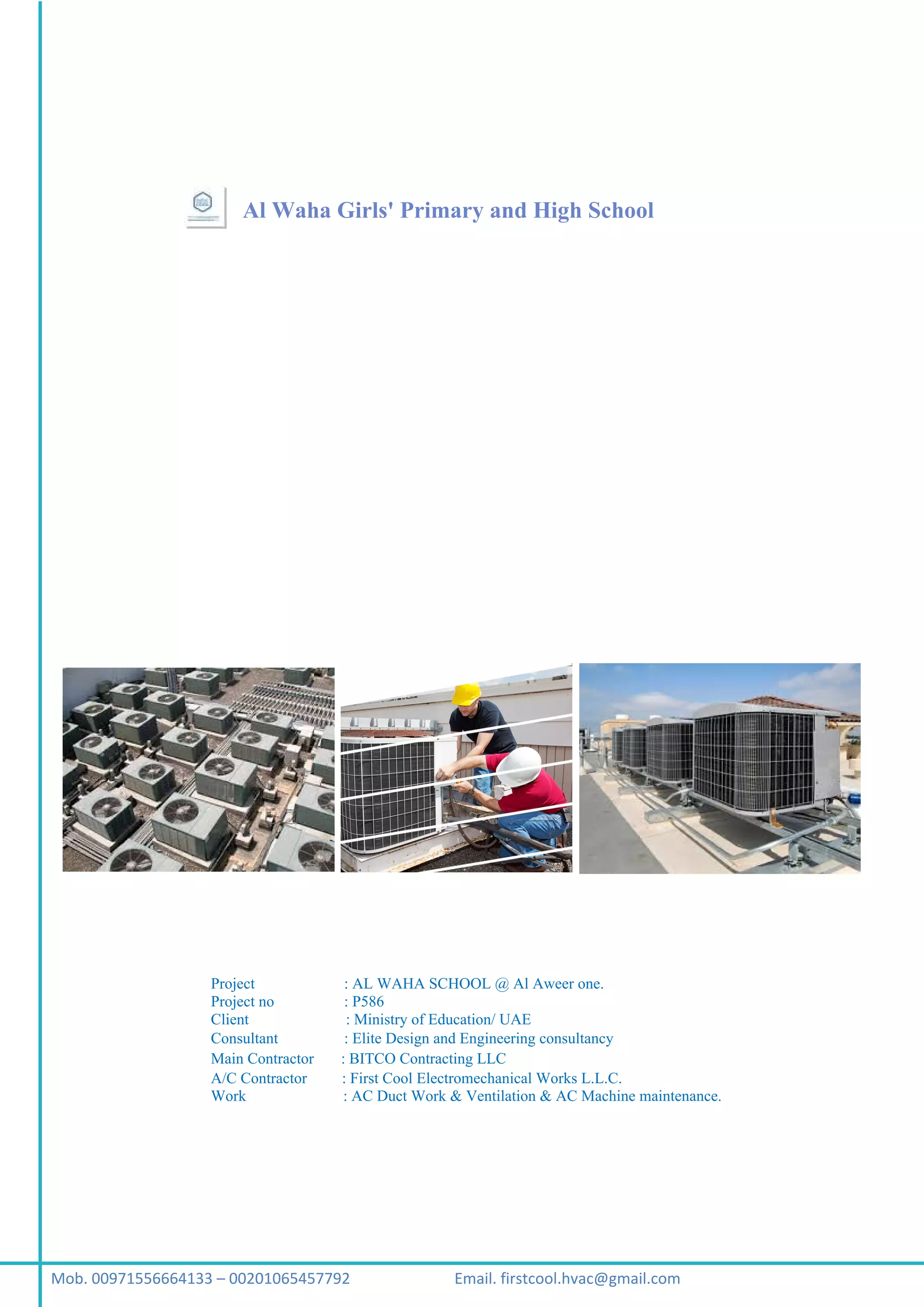 Firstcool electromechanical works llc | PDF