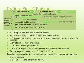First c program | PPTX