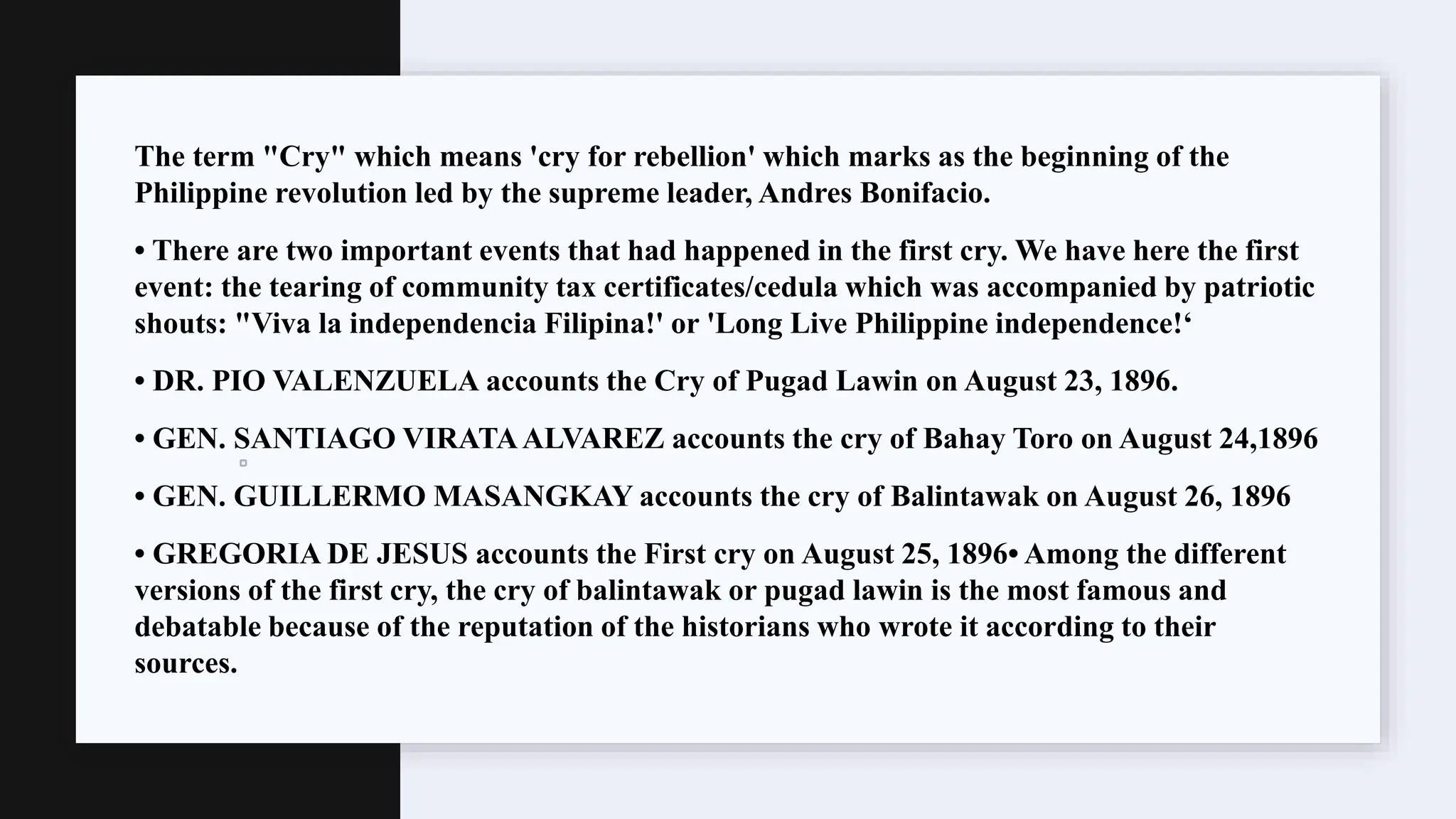first cry Balintawak or pugad lawin.pptx