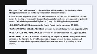 first cry Balintawak or pugad lawin.pptx