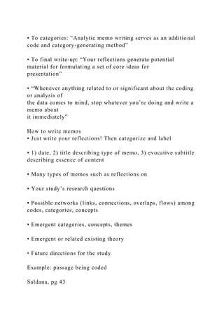 First Cycle CodingContent drawn from Johnny Saldana’s The .docx