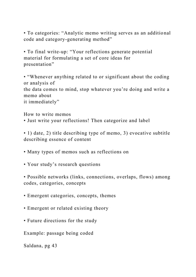 First Cycle CodingContent drawn from Johnny Saldana’s The .docx