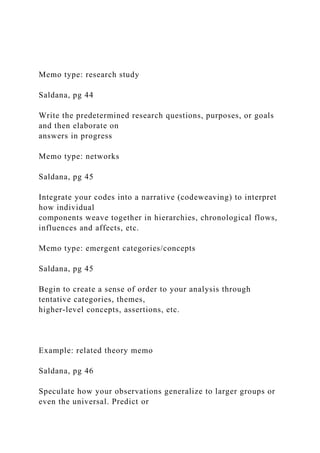 First Cycle CodingContent drawn from Johnny Saldana’s The .docx