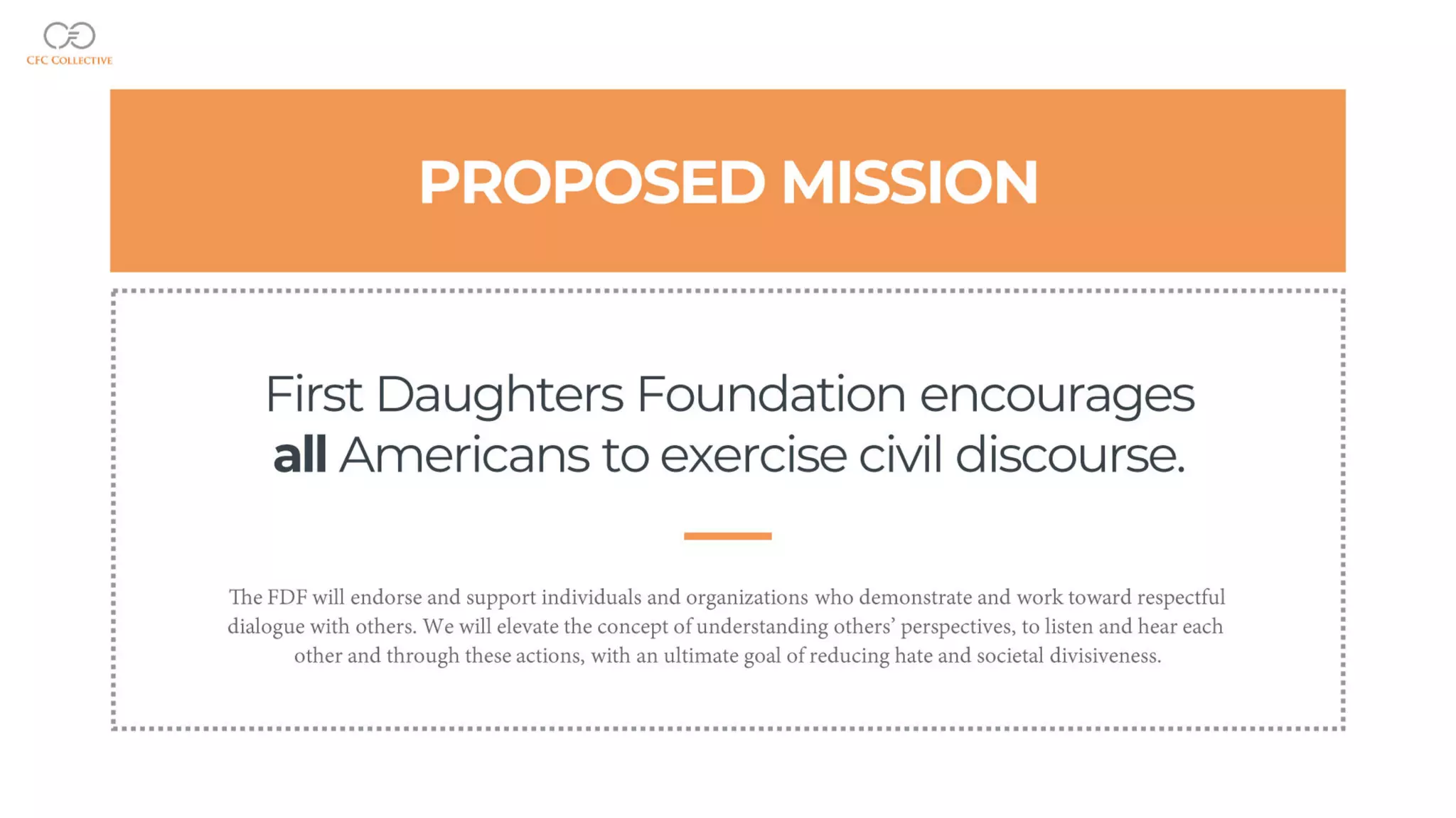 First Daughters Foundation | PPT