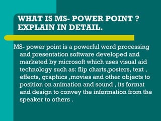 power point | PPT