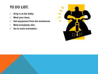 First day at a new job | PPTX