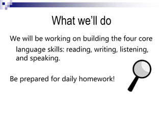 Basic College English First Day | PPTX