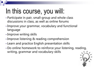 Basic College English First Day | PPTX