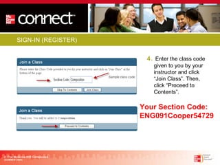 Registering for Connect Writing (ENG091) | PPT | Education