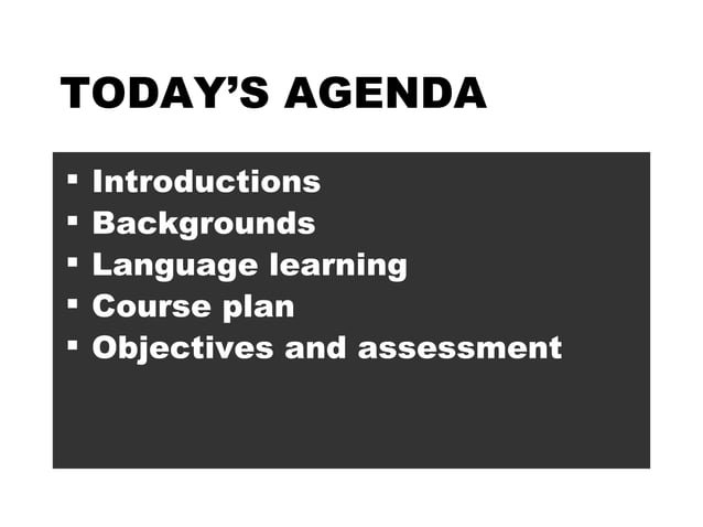 English C - first day | PPT