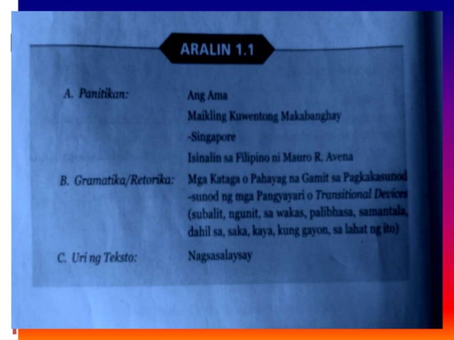 (Unang Araw) Aralin 1.1 Ang Ama | PPT