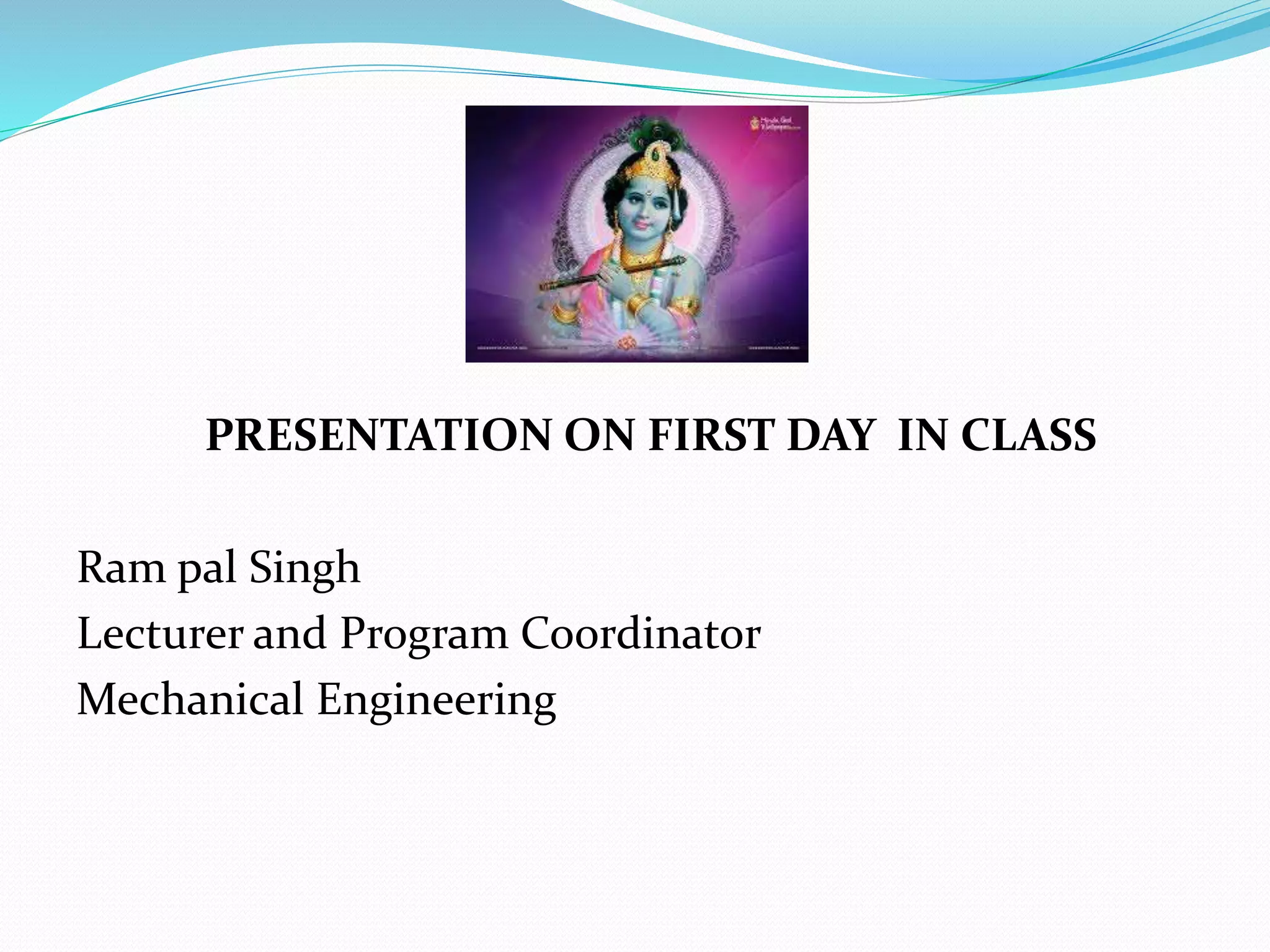 First day of class | PPTX