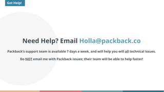 Packback | First day of class! | PPT