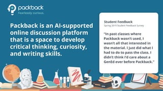 Packback | First day of class! | PPT