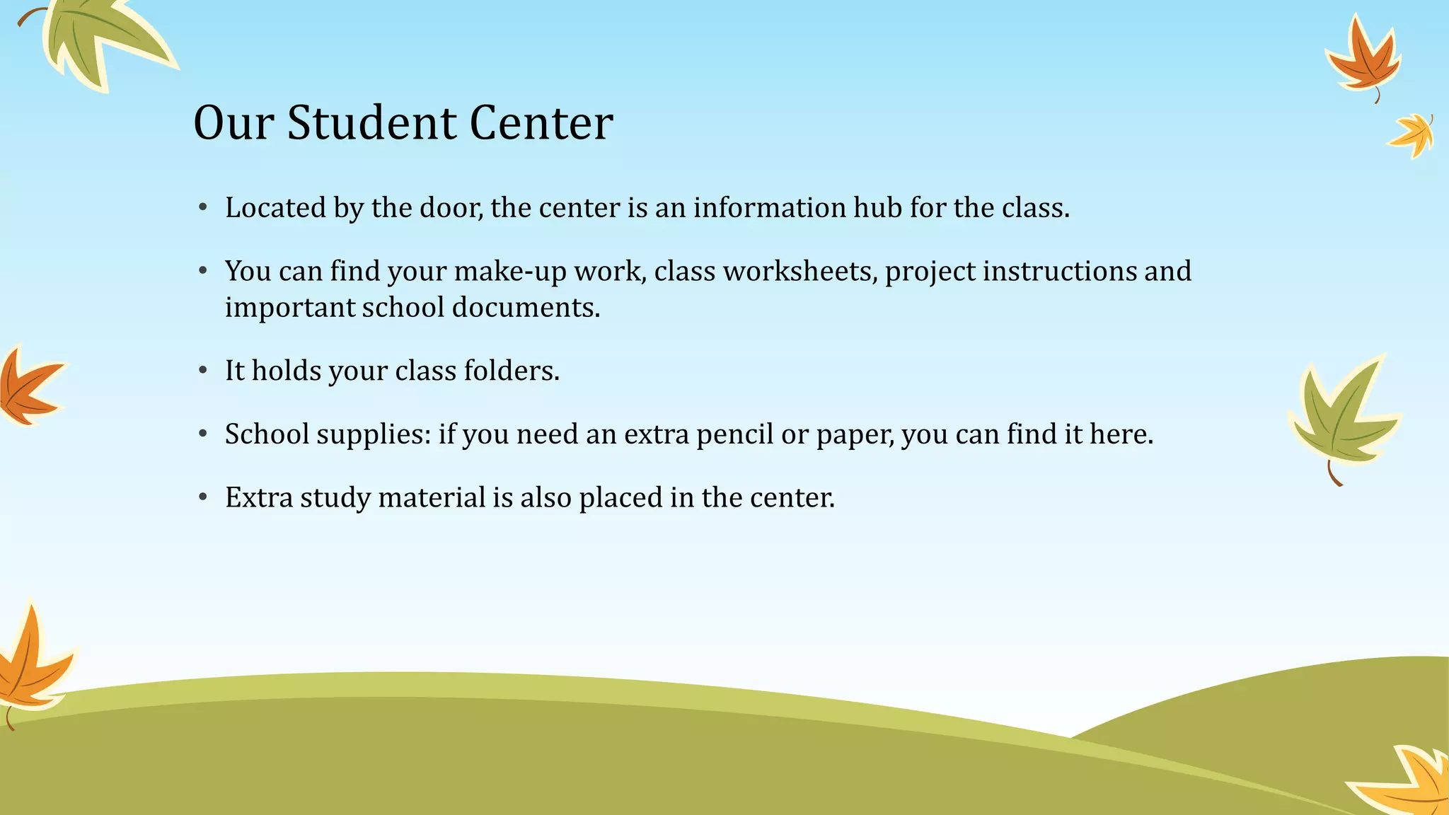 First day of class presentation | PPTX