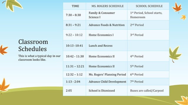 First day of class presentation | PPTX