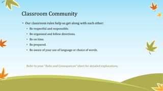 First day of class presentation | PPTX