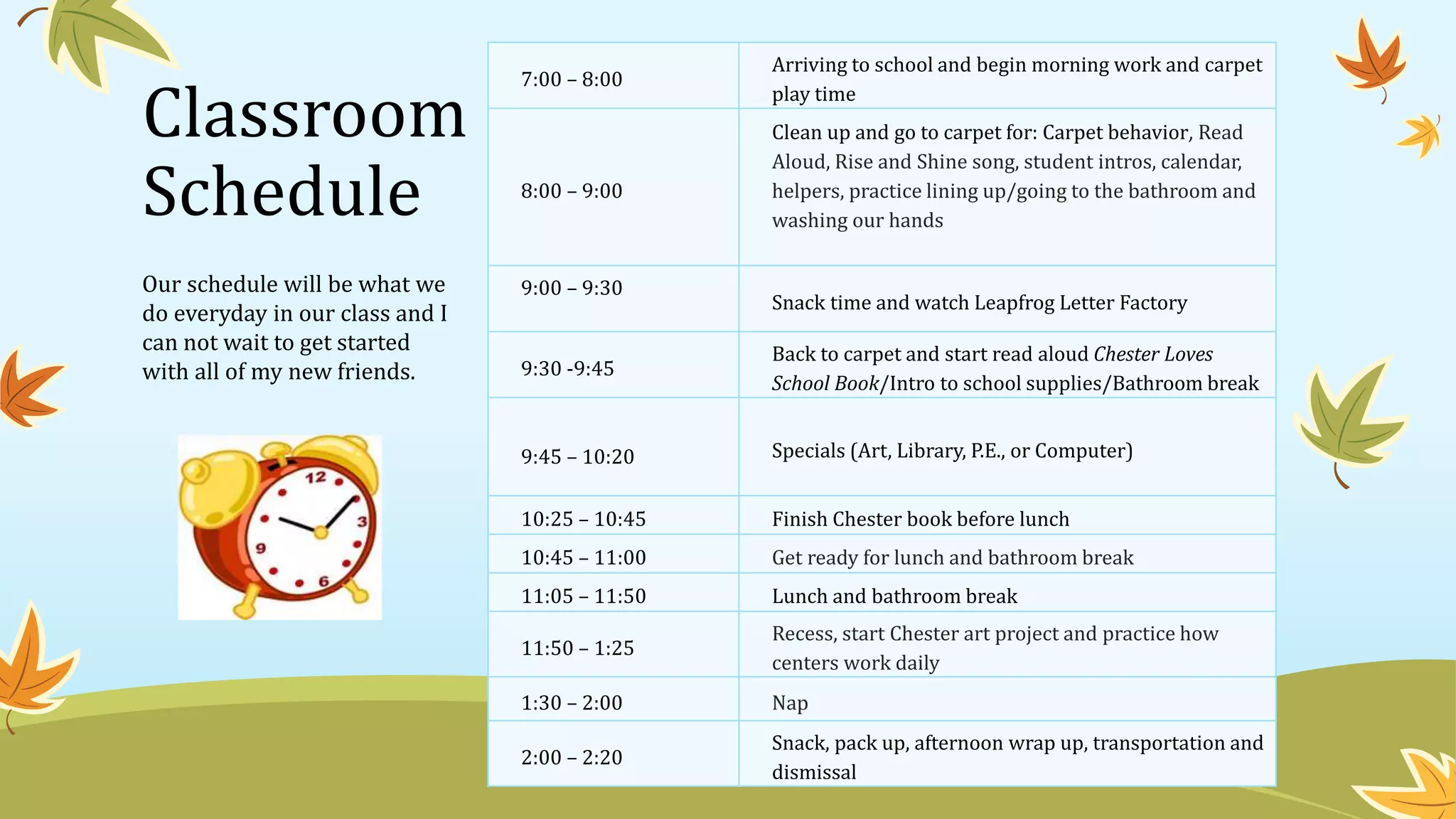 First day of school | PPTX