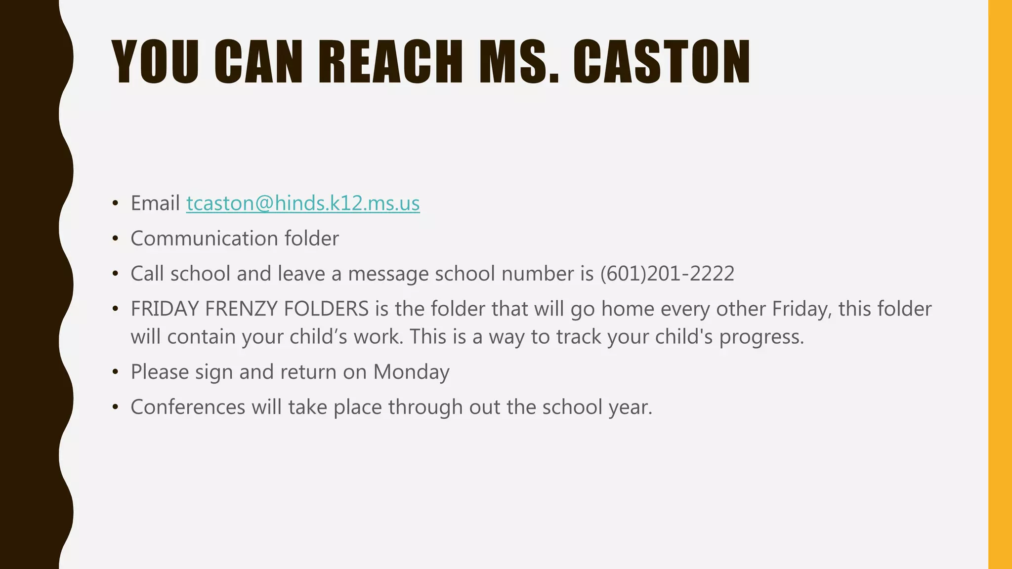 First day of School Presentation | PPTX