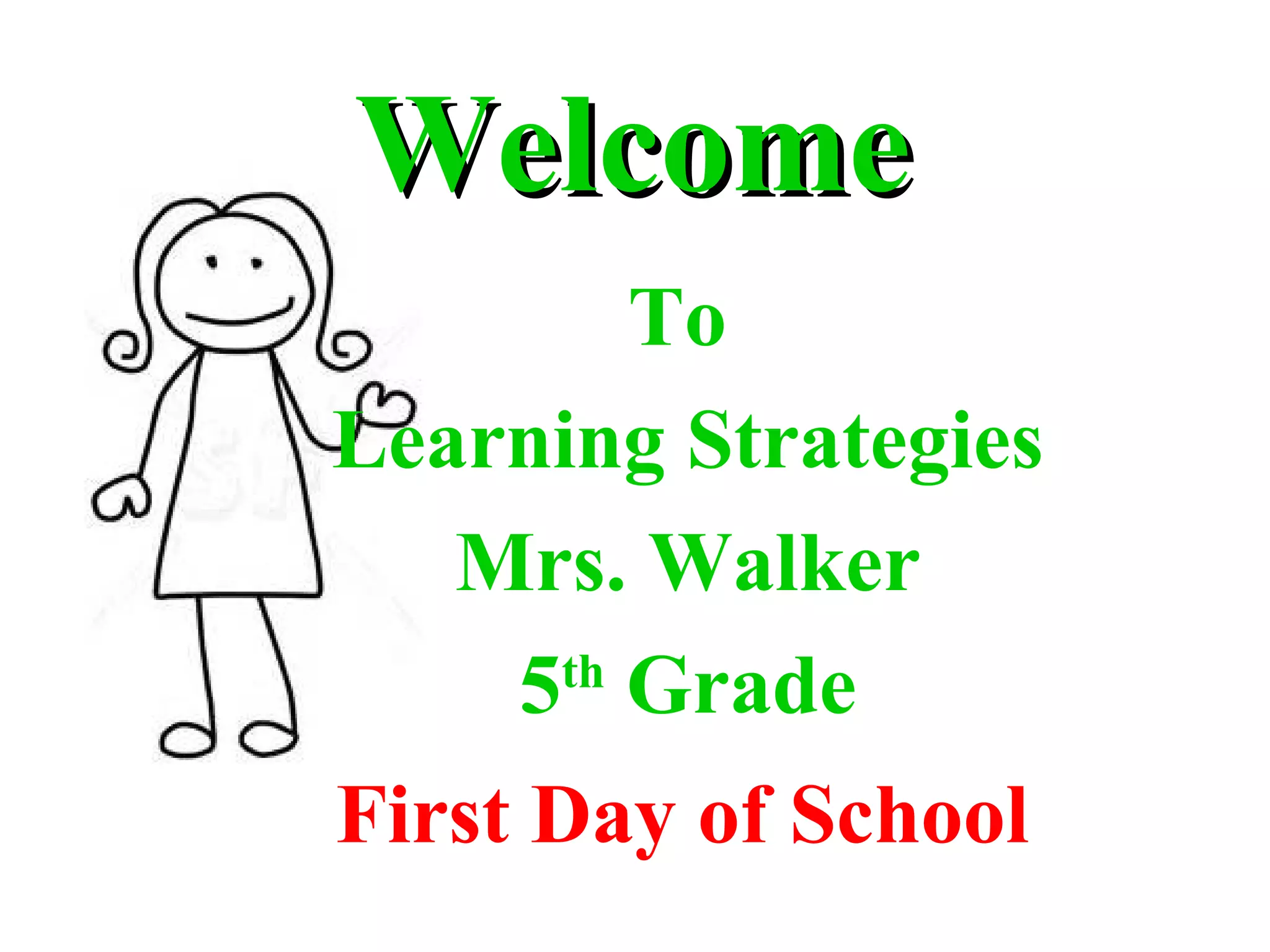 First day of school powerpoint | PPT