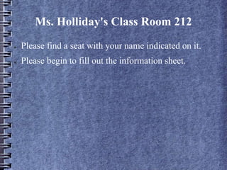 First day of school power point | PPTX