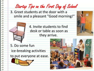 First day of school tips pptx | PPTX