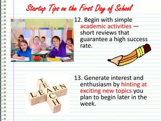 First day of school tips pptx | PPTX