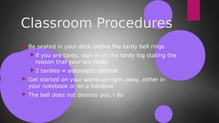 Ms.Drabbant's Class Information | POT