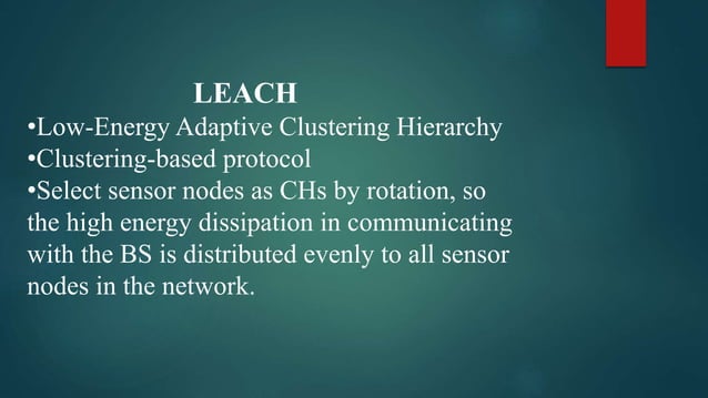 LEACH Cluster-based Routing Protocol for Wireless Sensor Networks | PPT