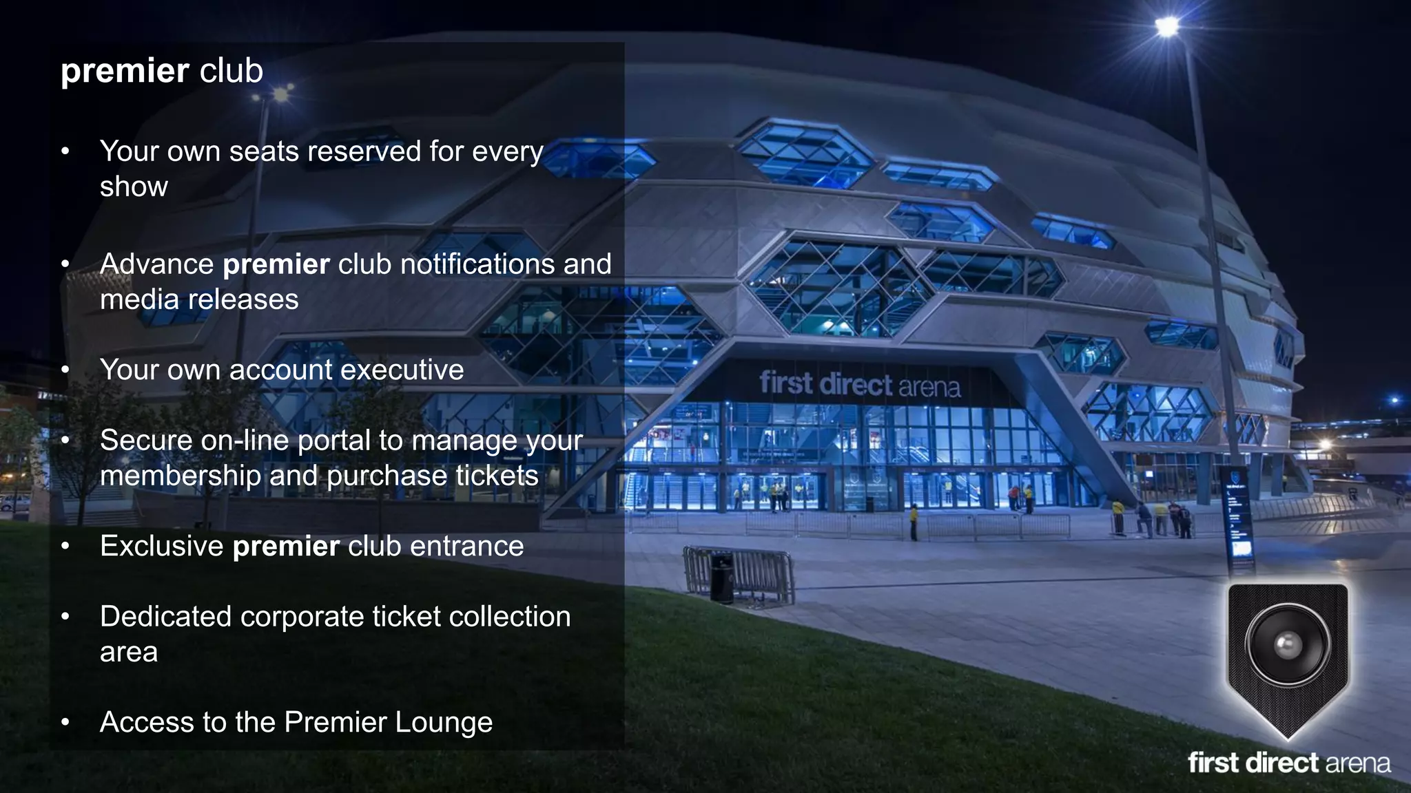 First direct arena premier club | PDF