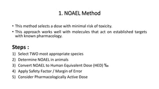 First dose size in humans and non linear pharmacokinetics.pptx