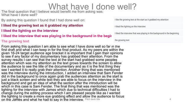 First Draft Feedback.pptx