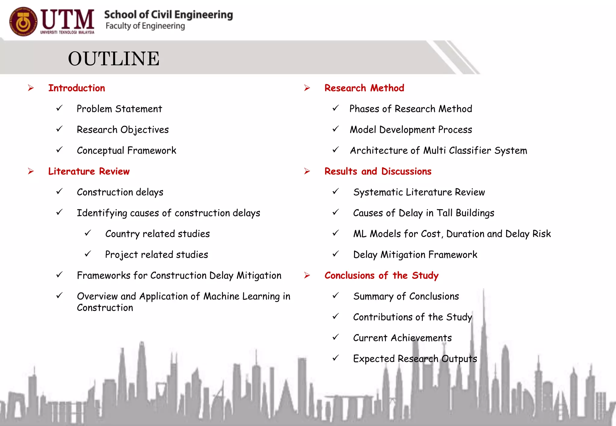 A MACHINE LEARNING-BASED FRAMEWORK FOR DELAY MITIGATION IN TALL BUILDING PROJECTS | PPT